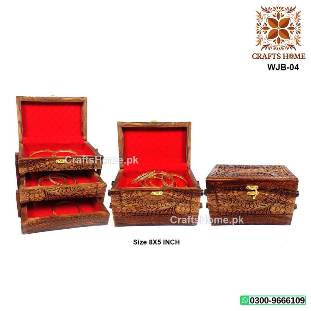 Carved Wooden Jewelry Box - Crafts Home