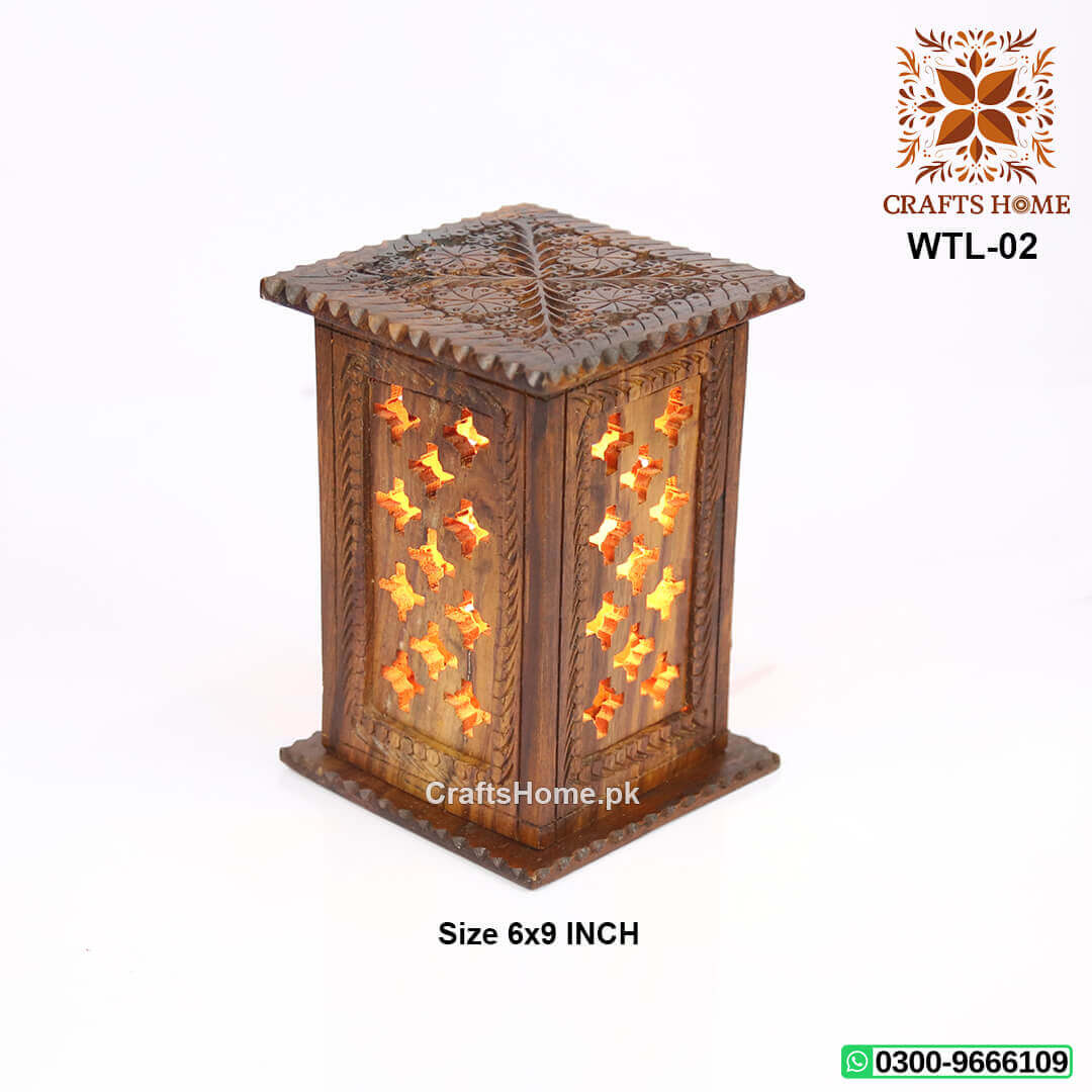 Washed Wood Table Lamps