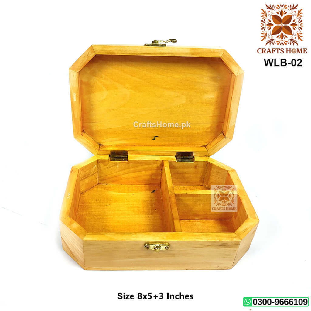 Wooden Lunch Box 8 Corners - 9x6 - Crafts Home