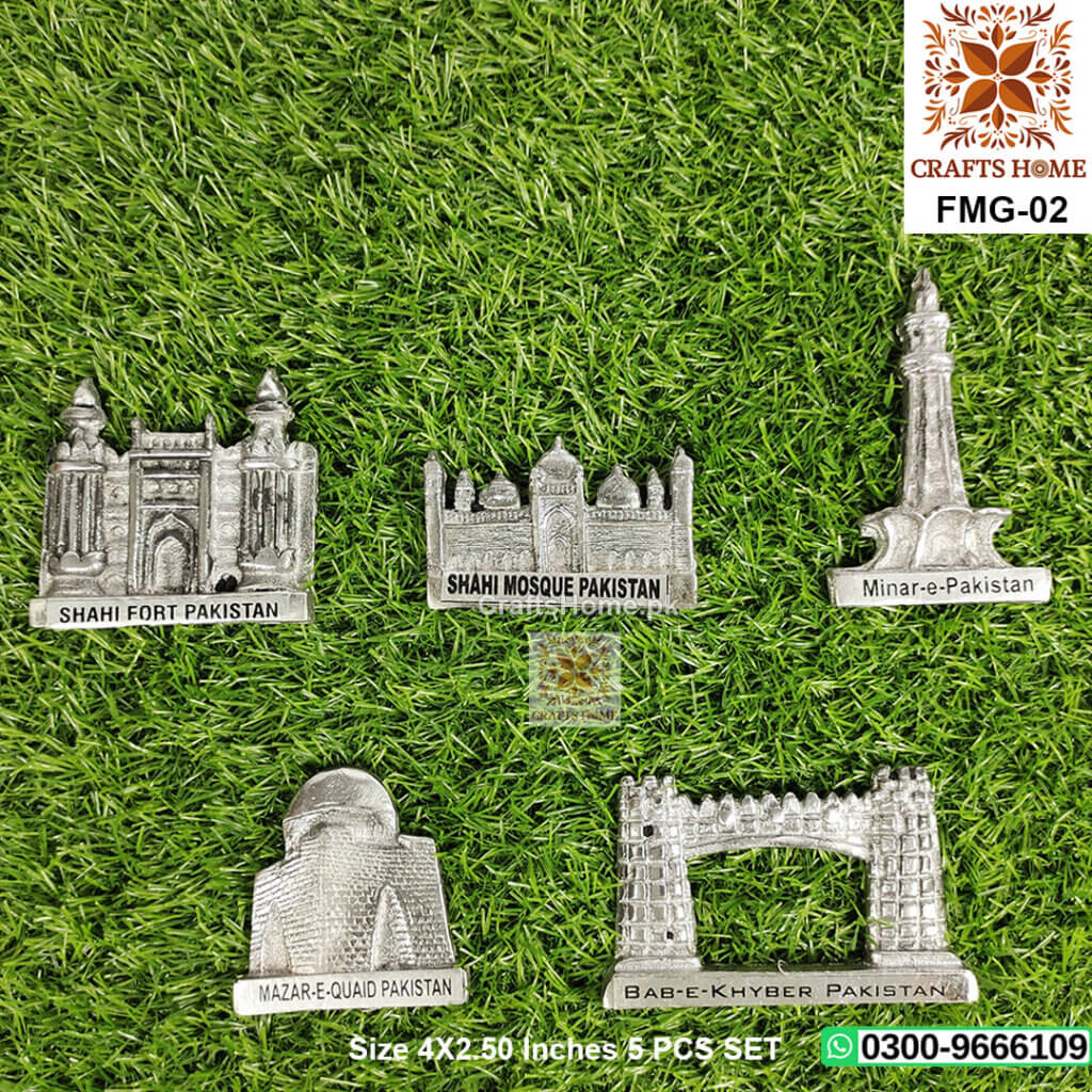 Fridge Magnet Pakistani Cultural Monuments - Souvenirs - Silver ...
