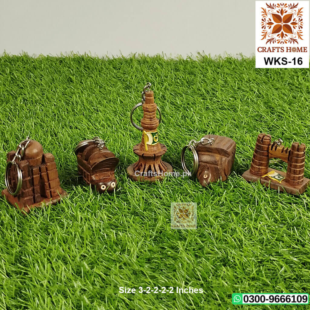 Key Holder Set of 5 Pcs - Pakistan City Souvenirs - Crafts Home